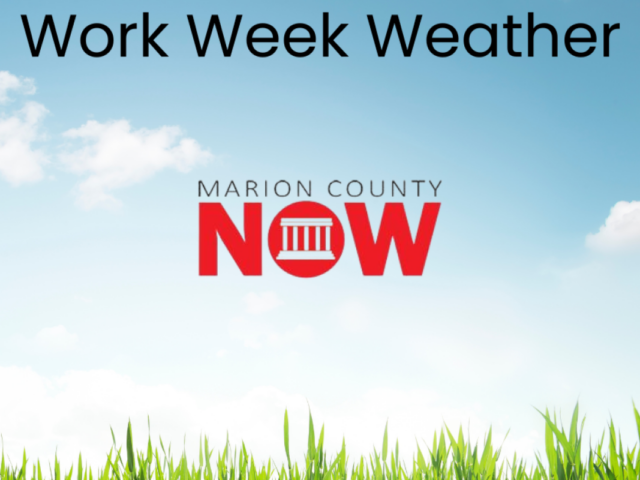 Work Week Weather: A chance of rain for most of the week - Marion ...