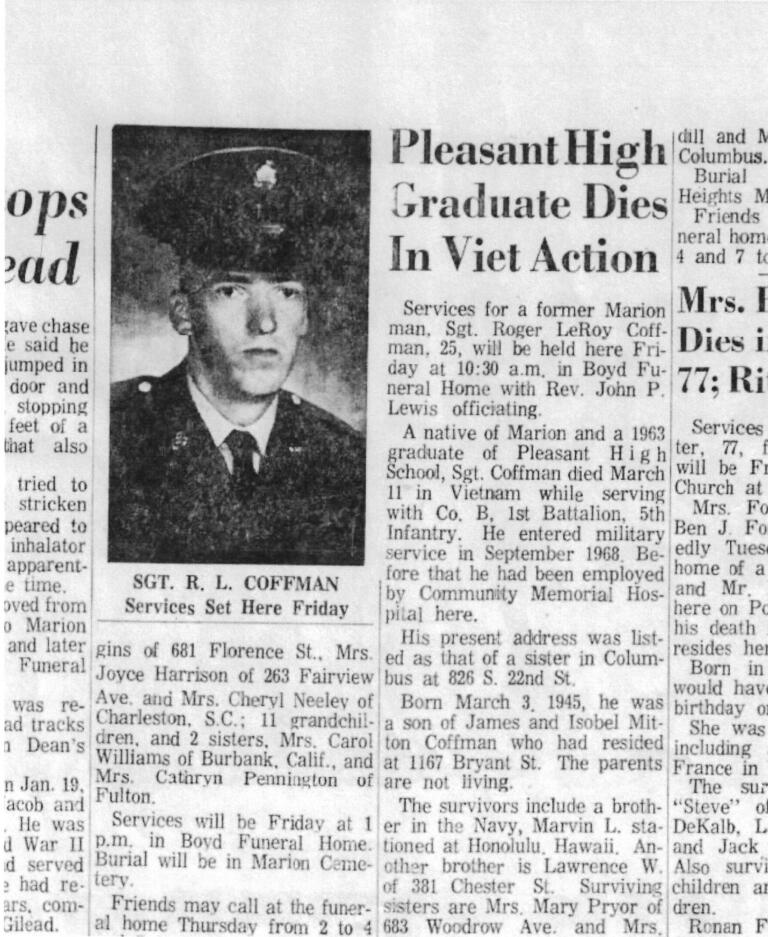 Marion County Veteran part of the Ohio Military Hall of Fame for Valor ...