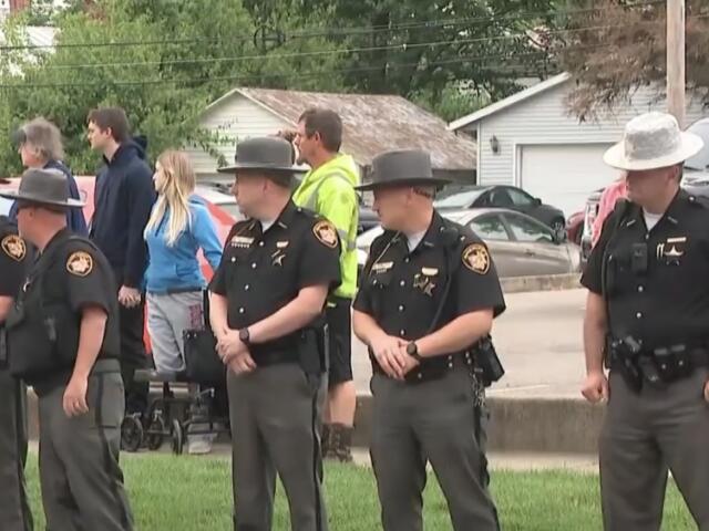 Procession honors fallen Morrow County Deputy Daniel Sherrer - Marion ...